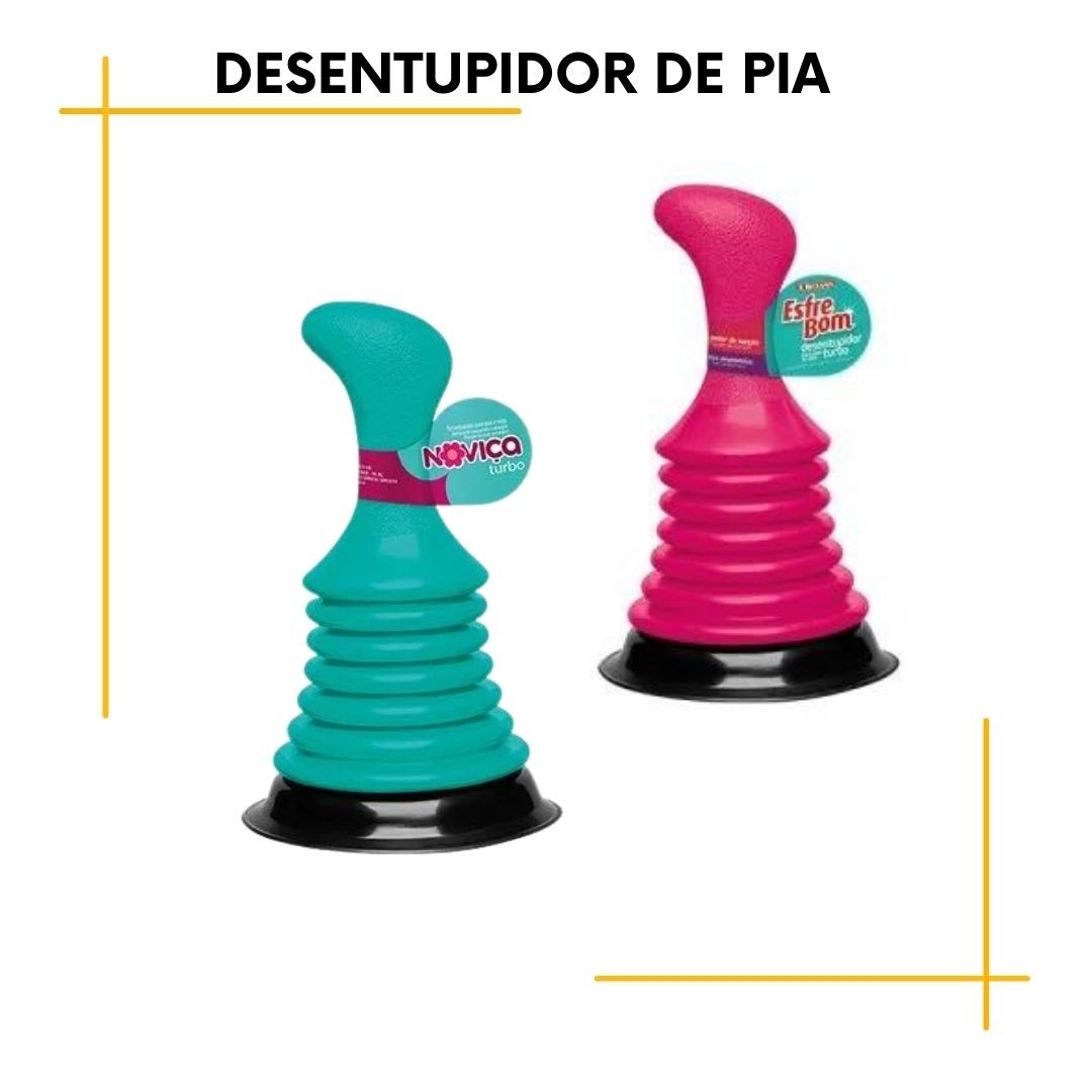 Desentupidor de Pia Turbo Sanfonado - Noviça | Moocapel